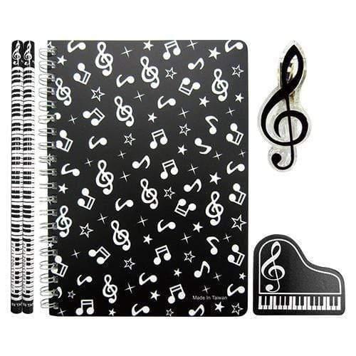Music Themed Stationery Notebook Set - 5-Piece Set – Music Bumblebees