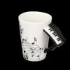 Music Themed Mug/Cup with Keyboard Handle – Music Bumblebees