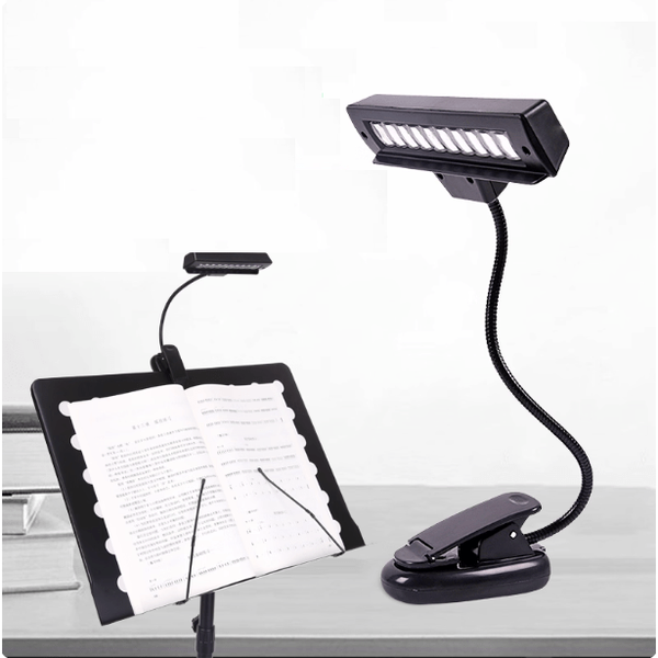 LED Music Stand Light Clip-On for Piano and Orchestra – Music Bumblebees