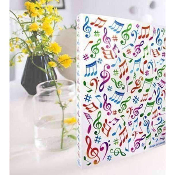 A4 Colour Music Notes Display Book Folder (40 pockets)Products,Music ...