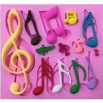 Music Themed Fondant Icing Decoration Mold with Music NotesMusic Gifts ...