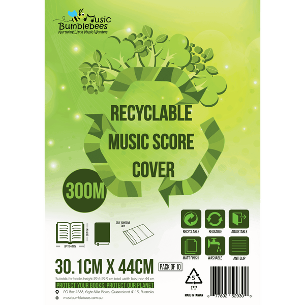 Adjustable and Recyclable Music Score Covers Pack of 10 - 3 SizesMusic ...