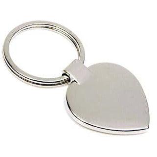 Personalised Heart Metal Keyrings (Engrave your own design) – Music ...