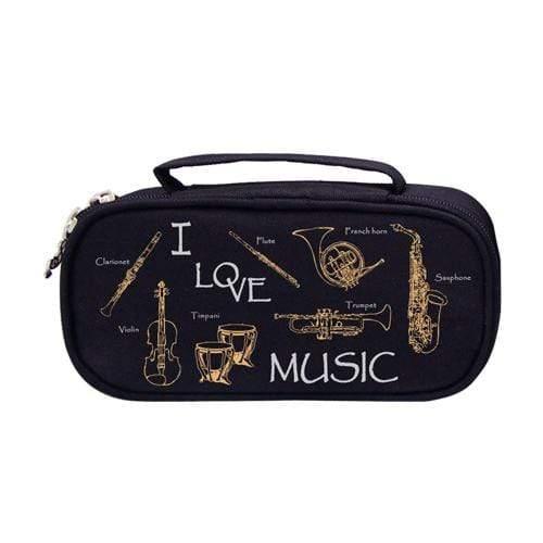 I Love Music Musical Instruments Pencil Case – Music Bumblebees