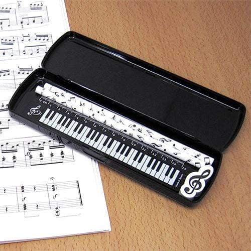 Music Themed Stationery Pencil Case Set - 5-Piece Set – Music Bumblebees