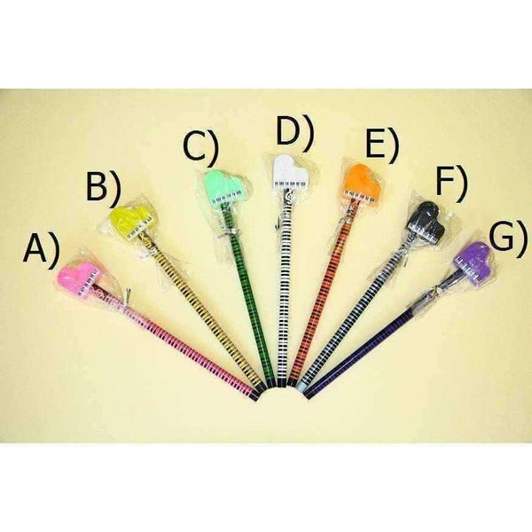Keyboard Pencil with Piano Shape Rubber - Assorted ColoursProducts ...